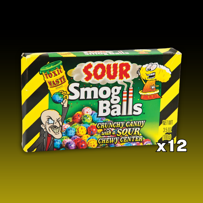 Toxic Waste Sour Smog Ball THEATER BOX 12ct – International Foods NZ