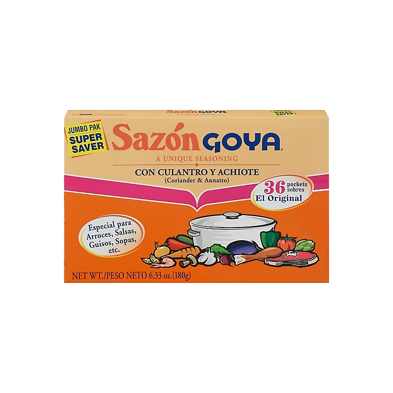 Goya Sazon Cilantro Achiote – 36 Packets (180g) – International Foods NZ