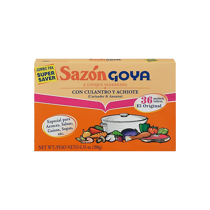 Goya Sazon Cilantro Achiote – 36 Packets (180g) – International Foods NZ