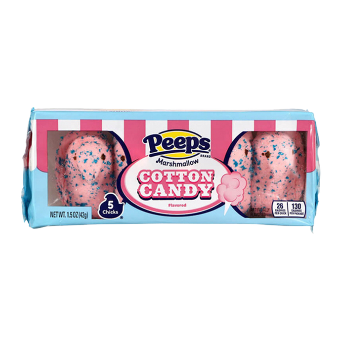 PEEPS® 5ct COTTON CANDY Marshmallow Chicks (42g) – International Foods NZ